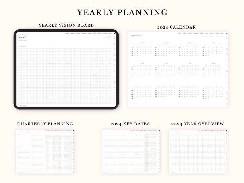 Goodnotes Planner 2024 Digital Planner iPad Planner Notability Planner ...