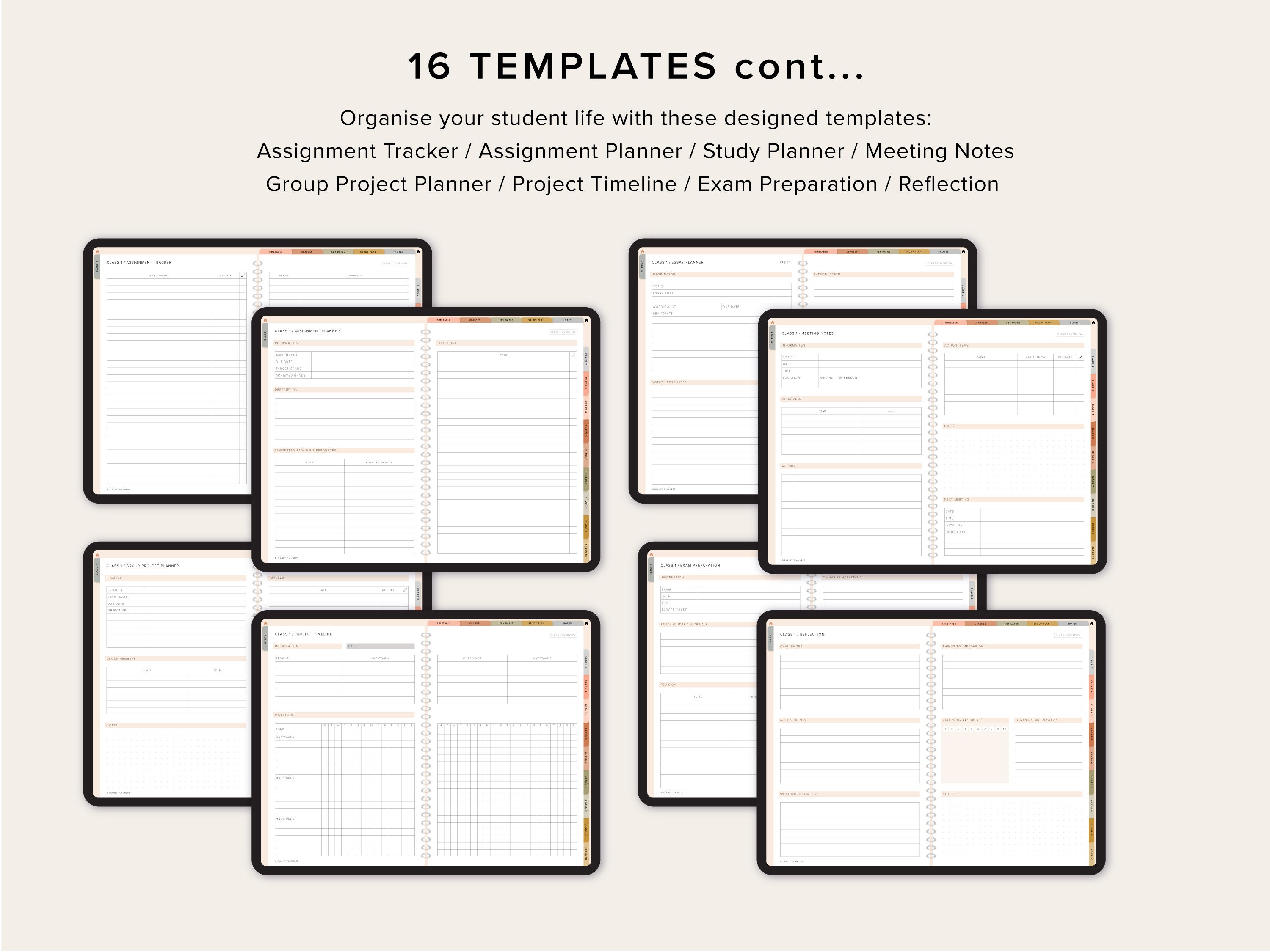 Goodnotes Student Planner Digital Planner Ipad Academic - Etsy