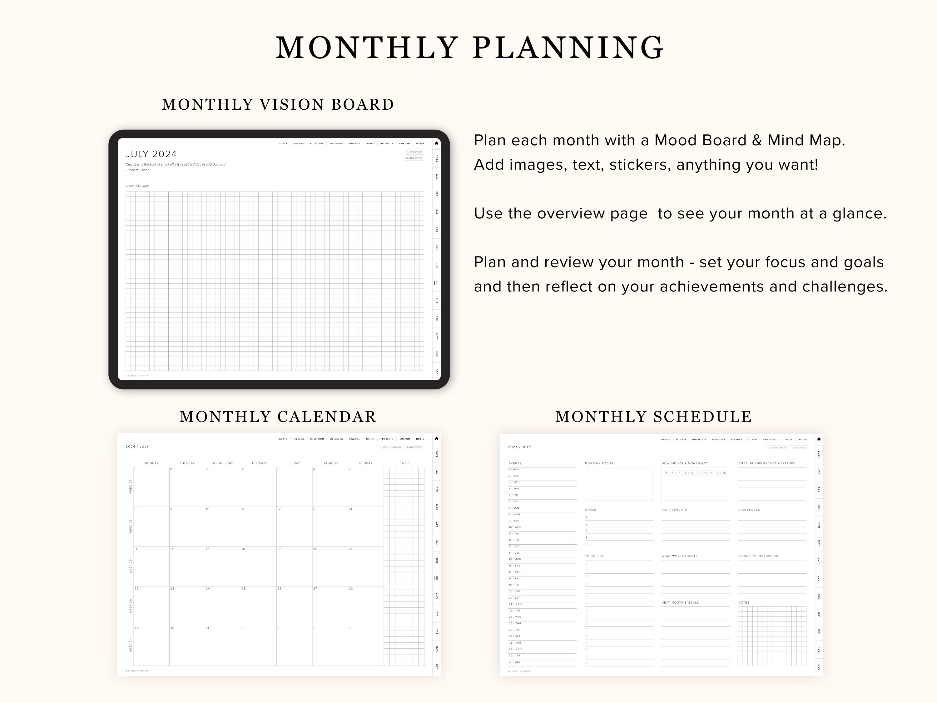 Goodnotes Planner 2024 Digital Planner iPad Planner Notability Planner ...