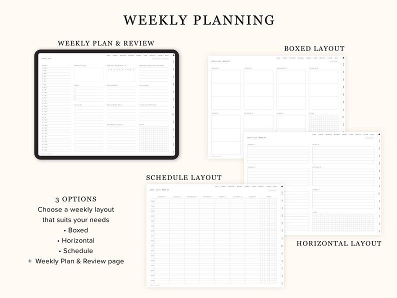 Goodnotes Planner 2024 Digital Planner iPad Planner Notability Planner ...
