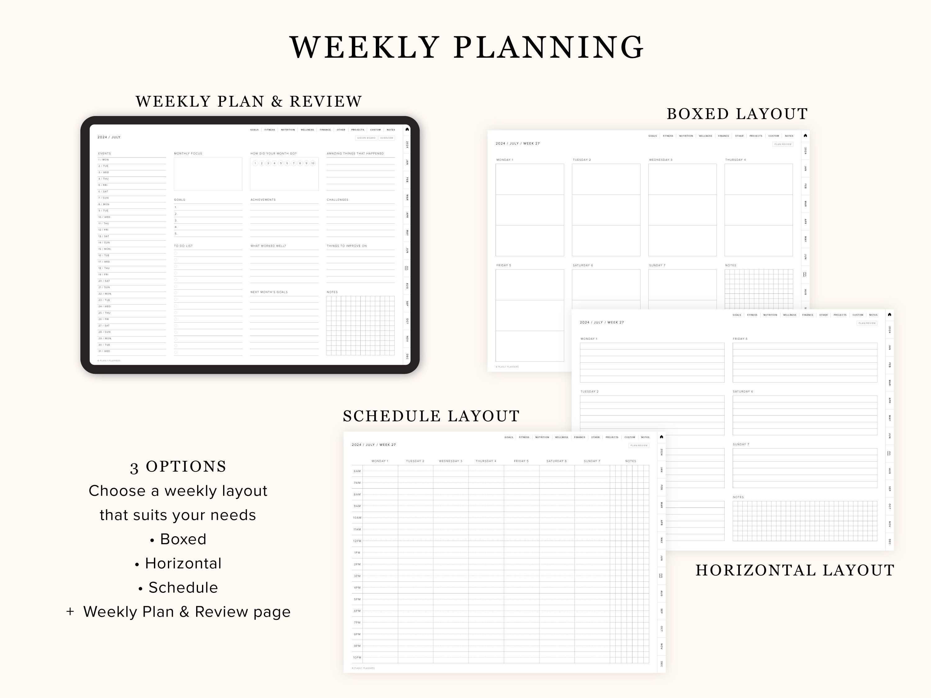 Goodnotes Planner 2024 Digital Planner iPad Planner Notability Planner ...