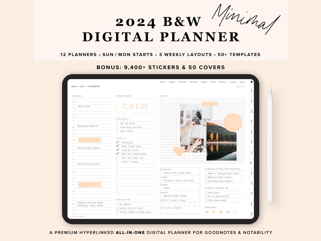 Goodnotes Planner 2024 Digital Planner iPad Planner Notability Planner ...