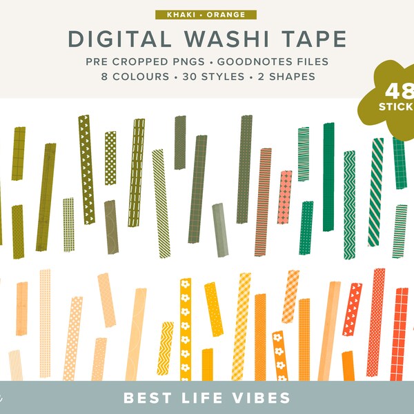Digital Washi Tape - Etsy