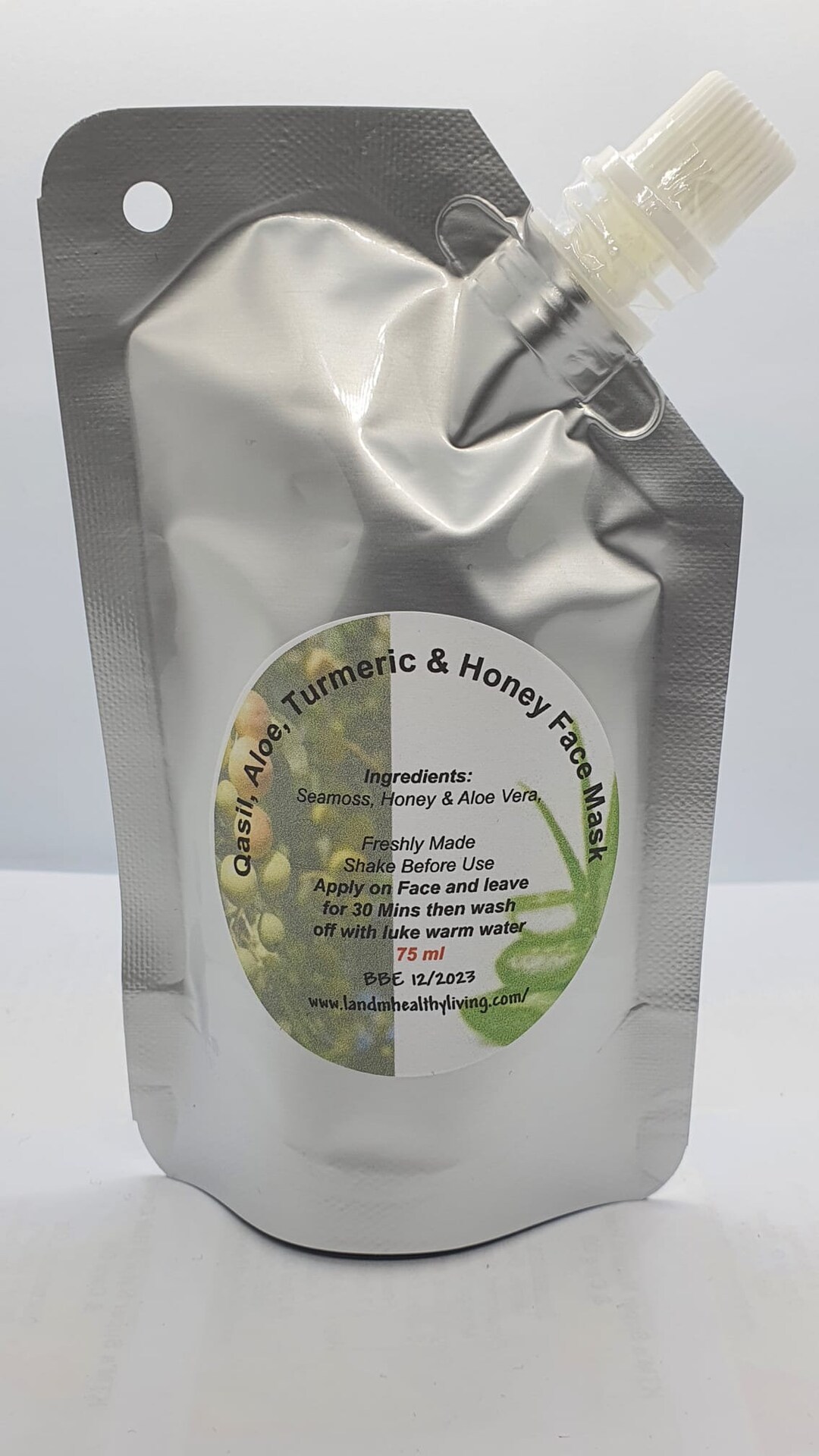 Qasil, Turmeric, Seamoss, Aloe Vera & Honey Face Mask Natural 100% ...