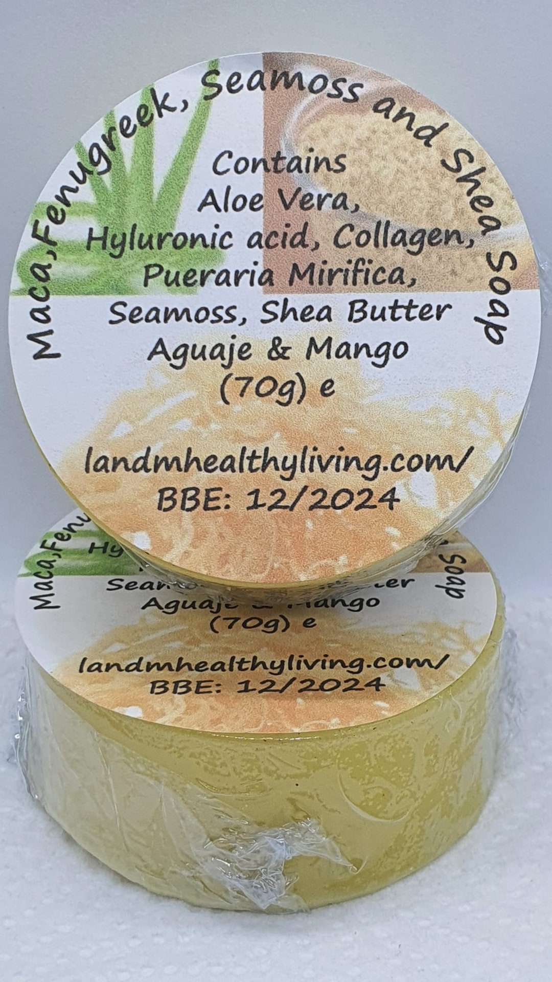 Maca, Fenugreek, Seamoss and Shea Butter Soap Bar With Aloe Vera ...