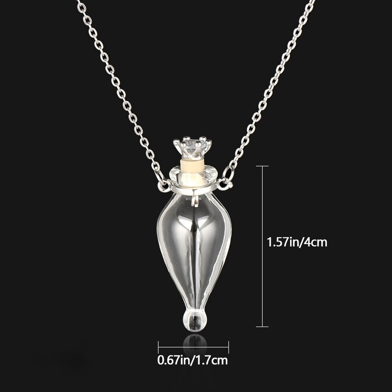 Vial Necklace Mini Bottle Necklace Gemstone Necklace - Etsy Australia