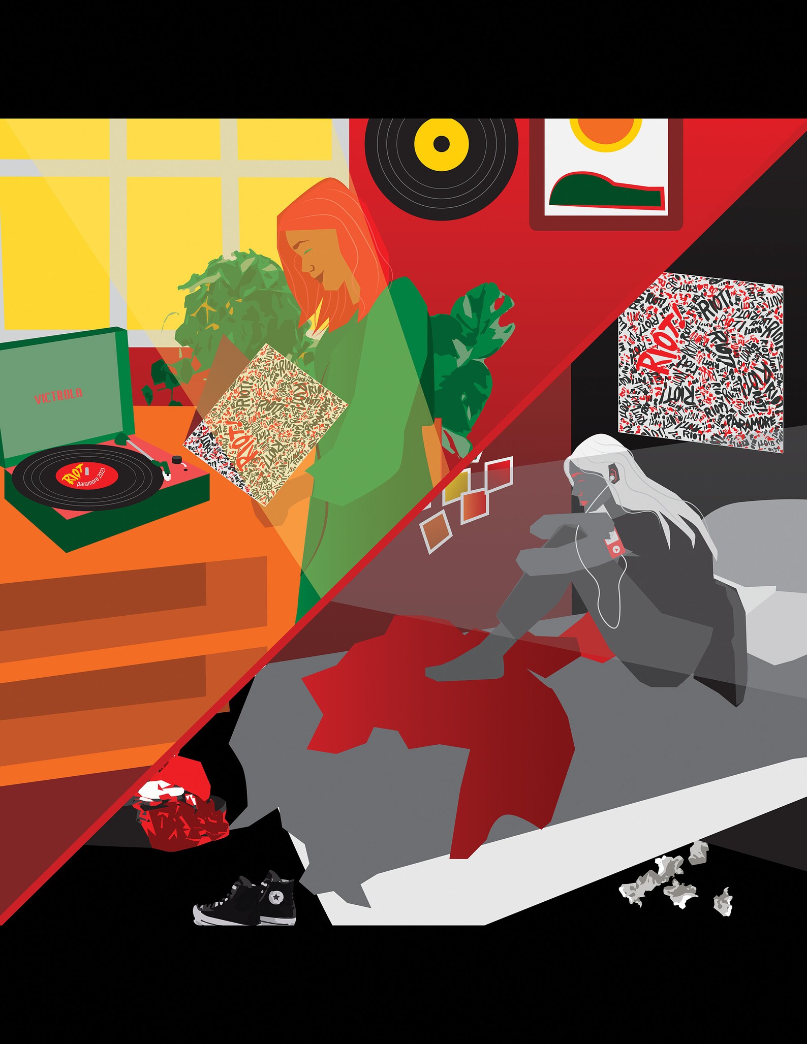 Paramore Riot Anniversary Album Art | Etsy