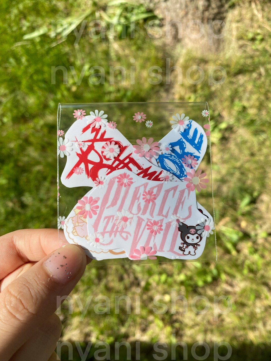 Emo/alternative Bands X Sanrio Stickers - Etsy