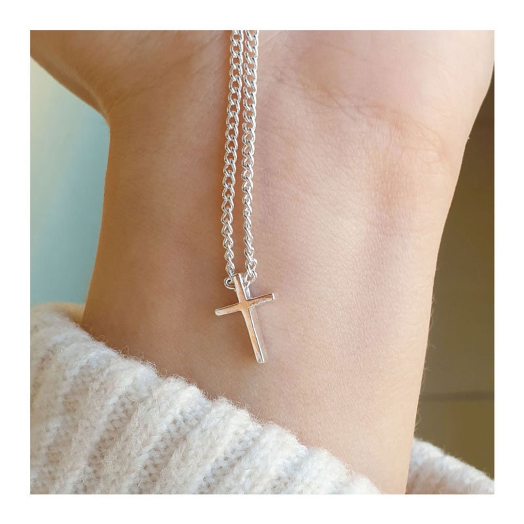 Tiny Cross Necklace, Small Cross Necklace, Cross Necklace Women ...
