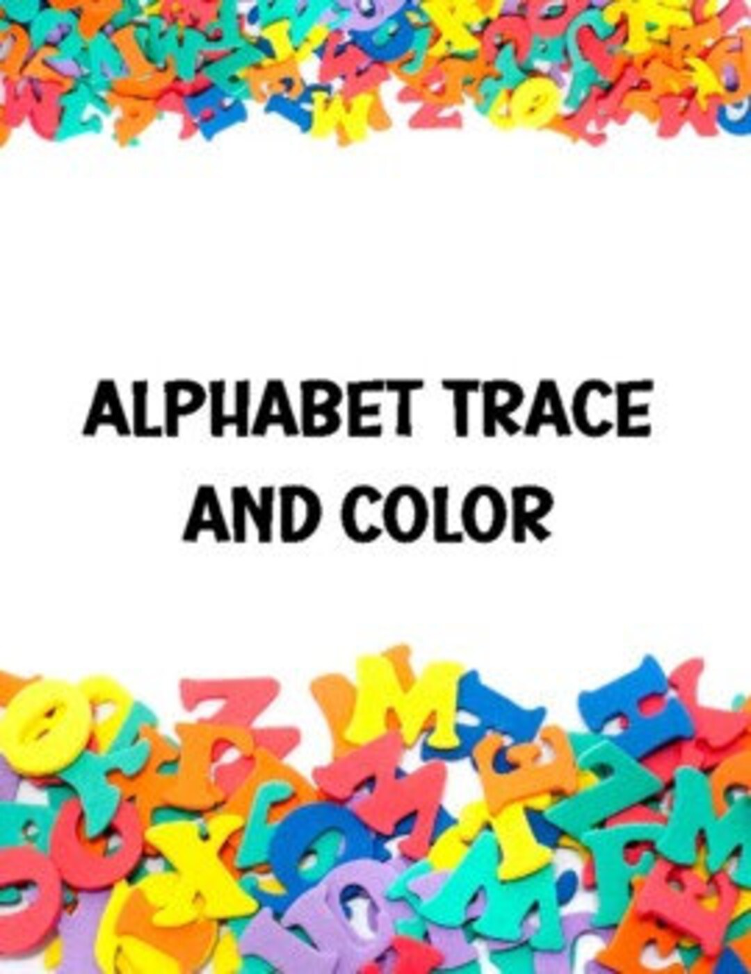 Alphabet Trace and Color Printables - Etsy