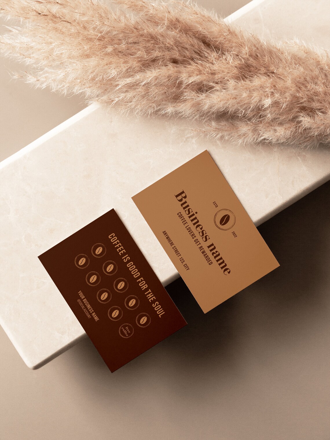 Coffee Loyalty Card Template, Coffee Rewards Card, Coffee Stamp Card ...