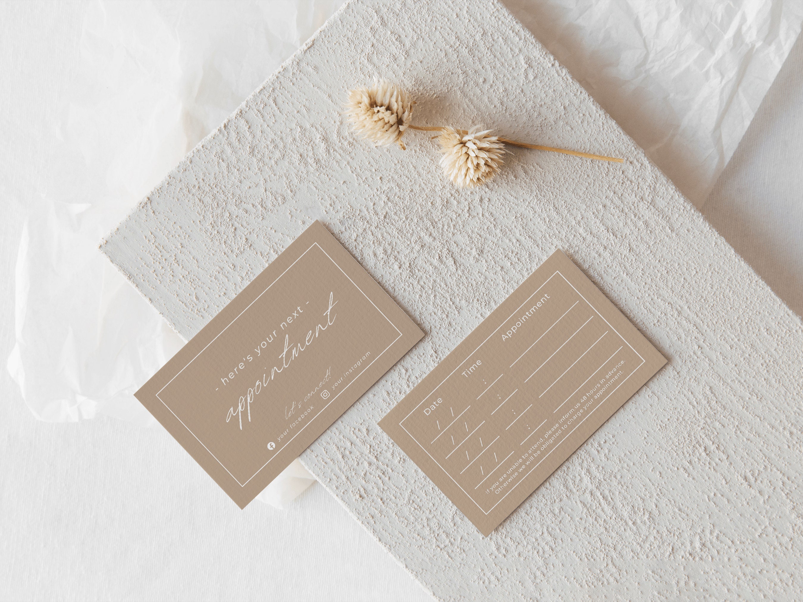 Appointment Card Template, Book Your Appointments With This Appointment Card Template L Canva ...