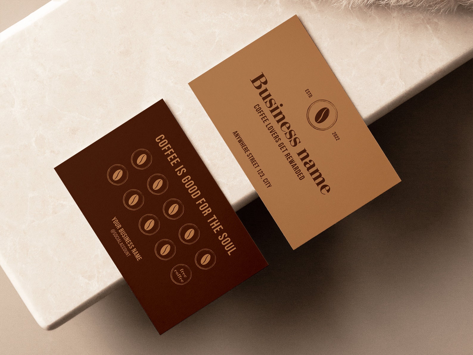 Coffee Loyalty Card Template, Coffee Rewards Card, Coffee Stamp Card ...