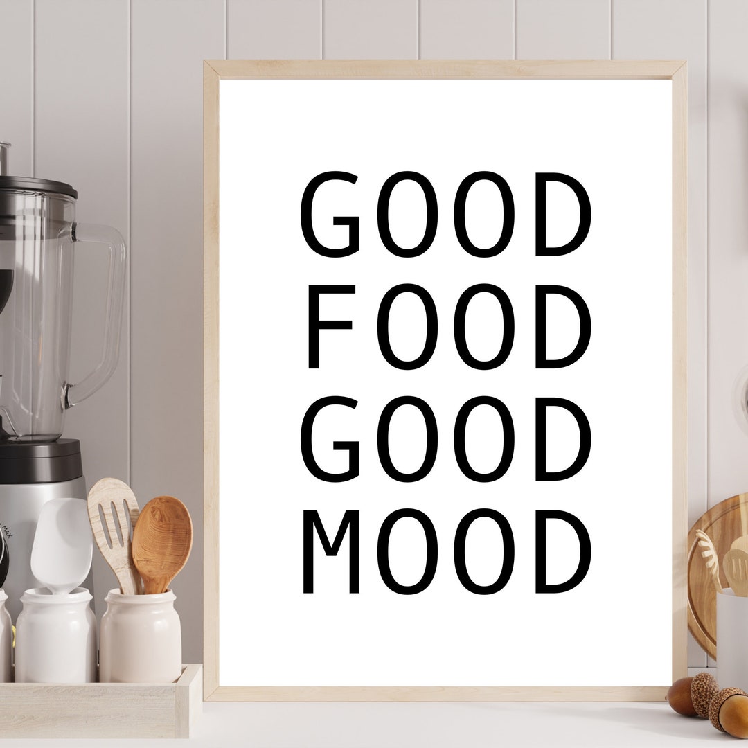 Poster Good Food Good Mood | Küche | Bon appetit | Home | Geschenk ...