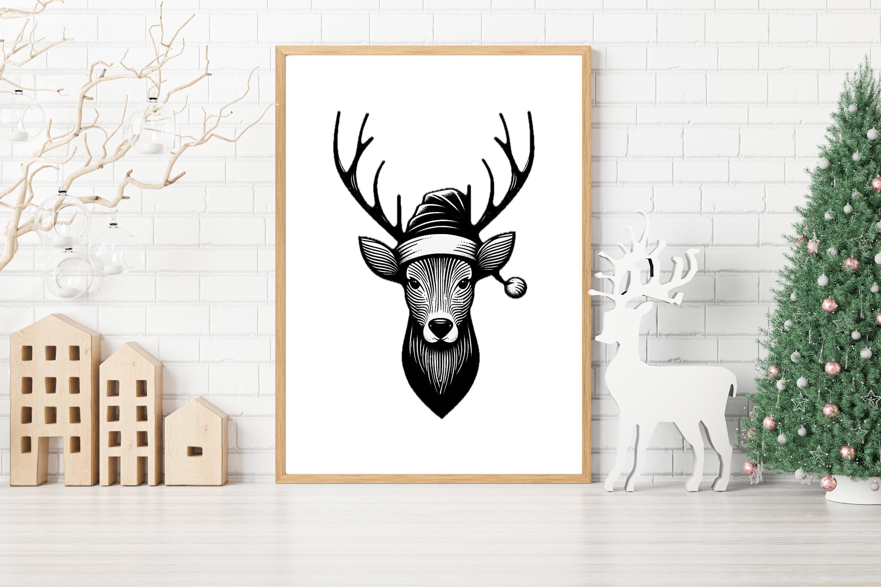 Poster RENTIER Weihnachtsmütze Weihnachtsgeschenk Merry Christmas Frohe ...