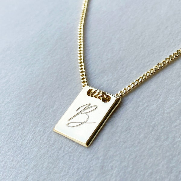 Son Initial Necklace - Etsy