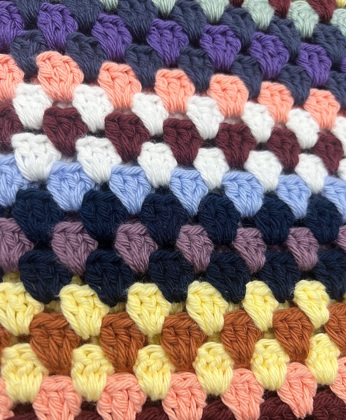 Vibrant Handmade Crochet Tote Bag - Burst of Color for Everyday Style ...