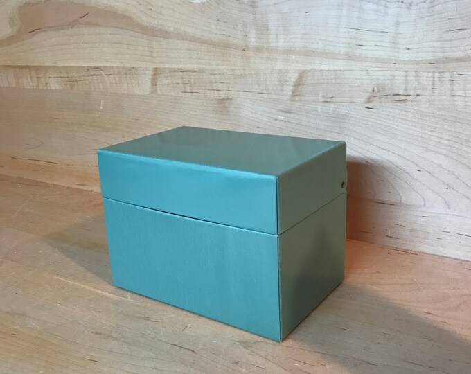 Vintage Steel 4x6 Index Card File Box Midcentury Industrial 1950s 60s ...