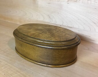 Vintage Burled Wood Box - Etsy