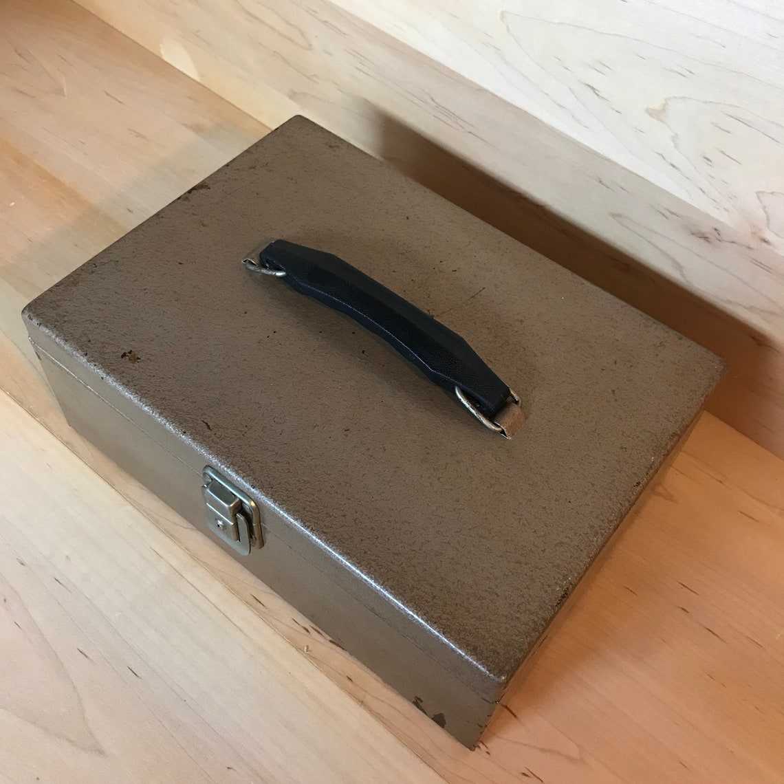 Vintage Metal Document Box Midcentury Industrial 1950s Copper Tone ...