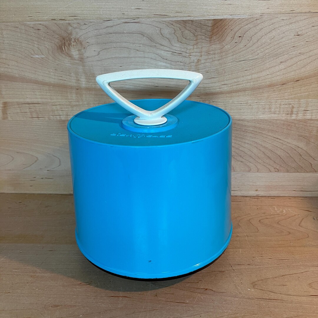 Vintage 45 Record Case Midcentury 1960s Turquoise Blue Disk-go-case ...