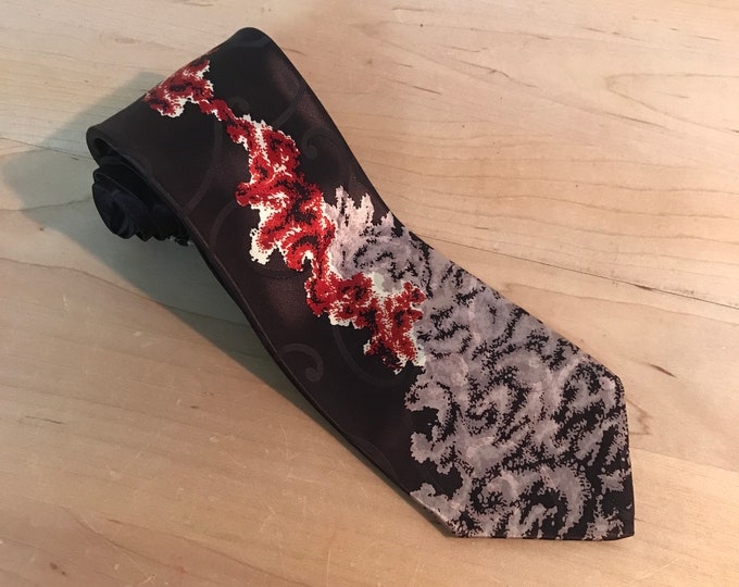 Vintage 1940s 50s Necktie Men's Retro Big Band Swing Era Silk or Rayon ...