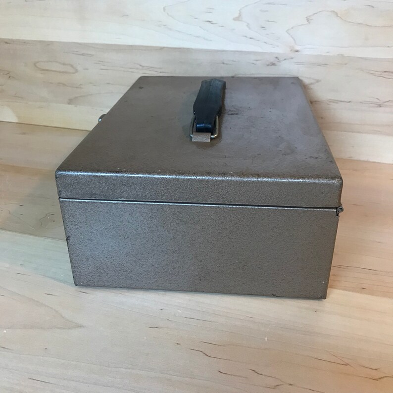 Vintage Metal Document Box Midcentury Industrial 1950s Copper Tone ...