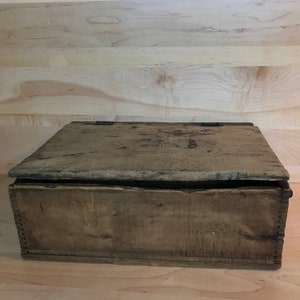 Vintage Wood Advertising Box Antique Packing Primitive Shipment Crate ...