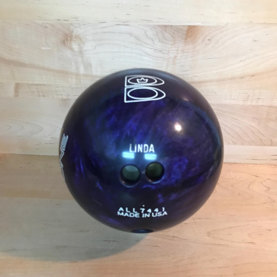 Vintage Bowling Ball Purple Brunswick Zone 13-pound Ball - Etsy