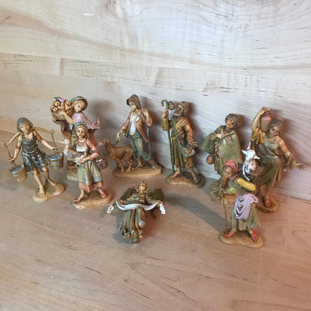 Vintage Fontanini Nativity Figurines: Italian Christmas Creche ...
