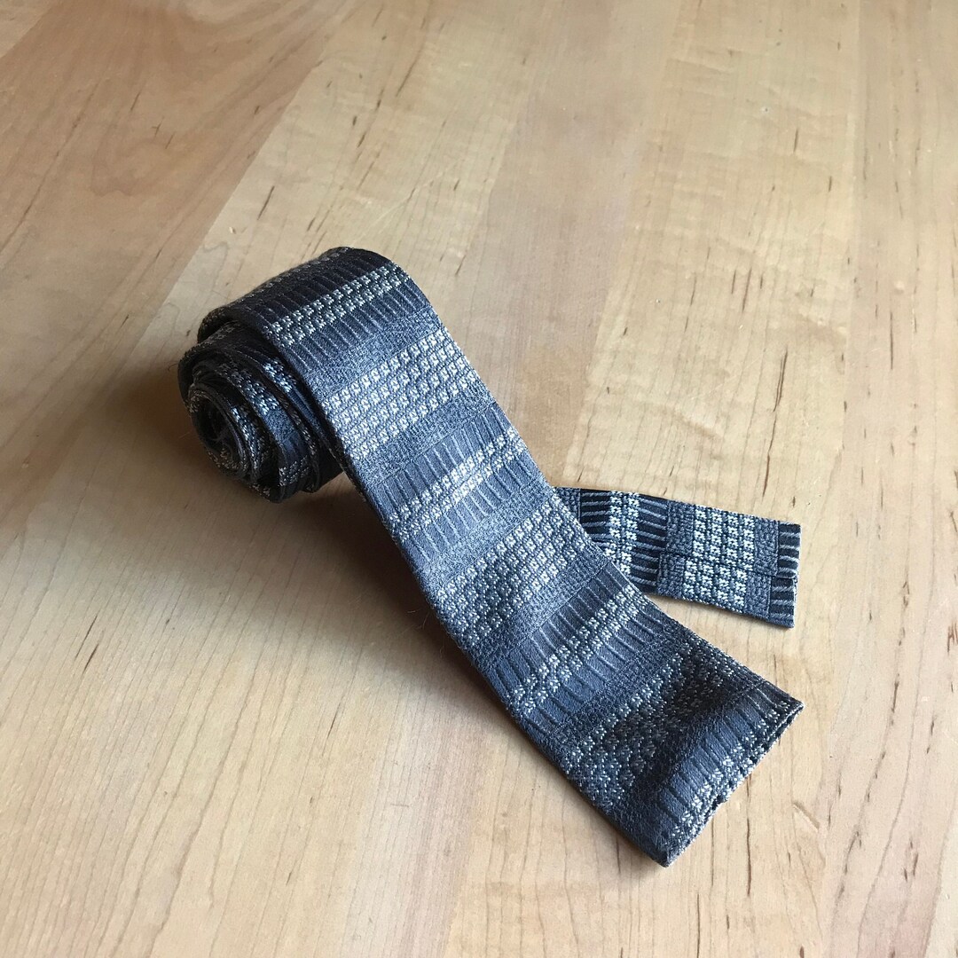 Vintage 1960s Square Bottom Tie Midcentury Damon Hipster Men's Tie - Etsy