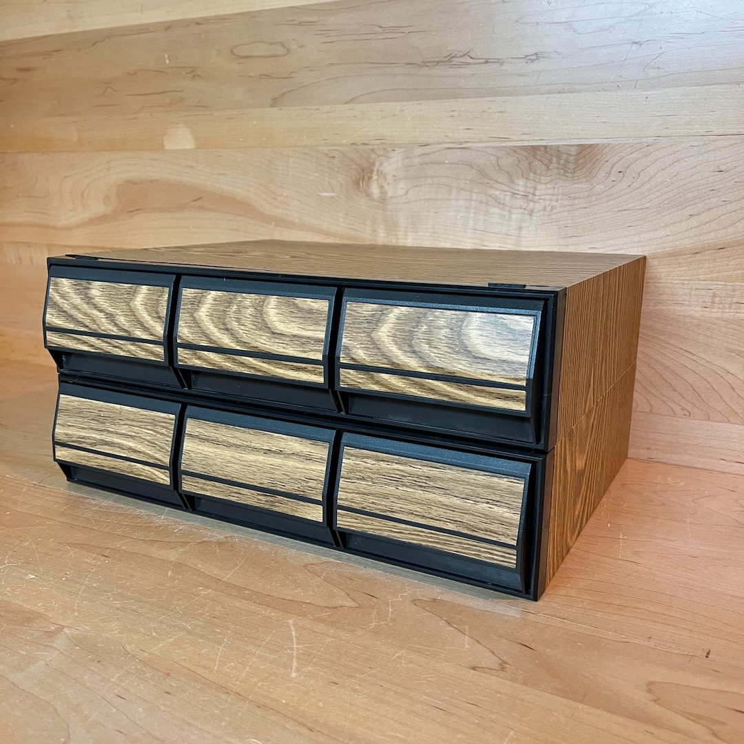 Vintage 1970s 80s Audio Cassette Tape Storage Cases Retro 3-drawer ...