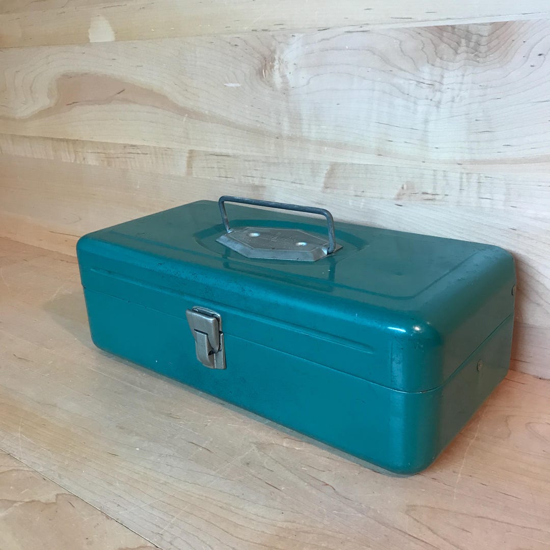 Vintage Victor Steel Toolbox Midcentury Green Industrial Storage - Etsy