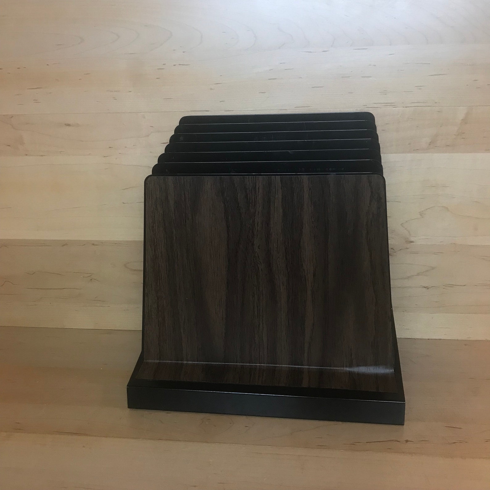 Vintage Metal File Rack 1970s 80s Wood Look Office Organizer Divider - Etsy