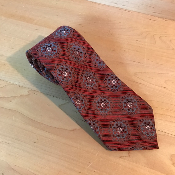 Vintage Super Wide Necktie 1970s Beau Brummel Mr. Joh… - Gem