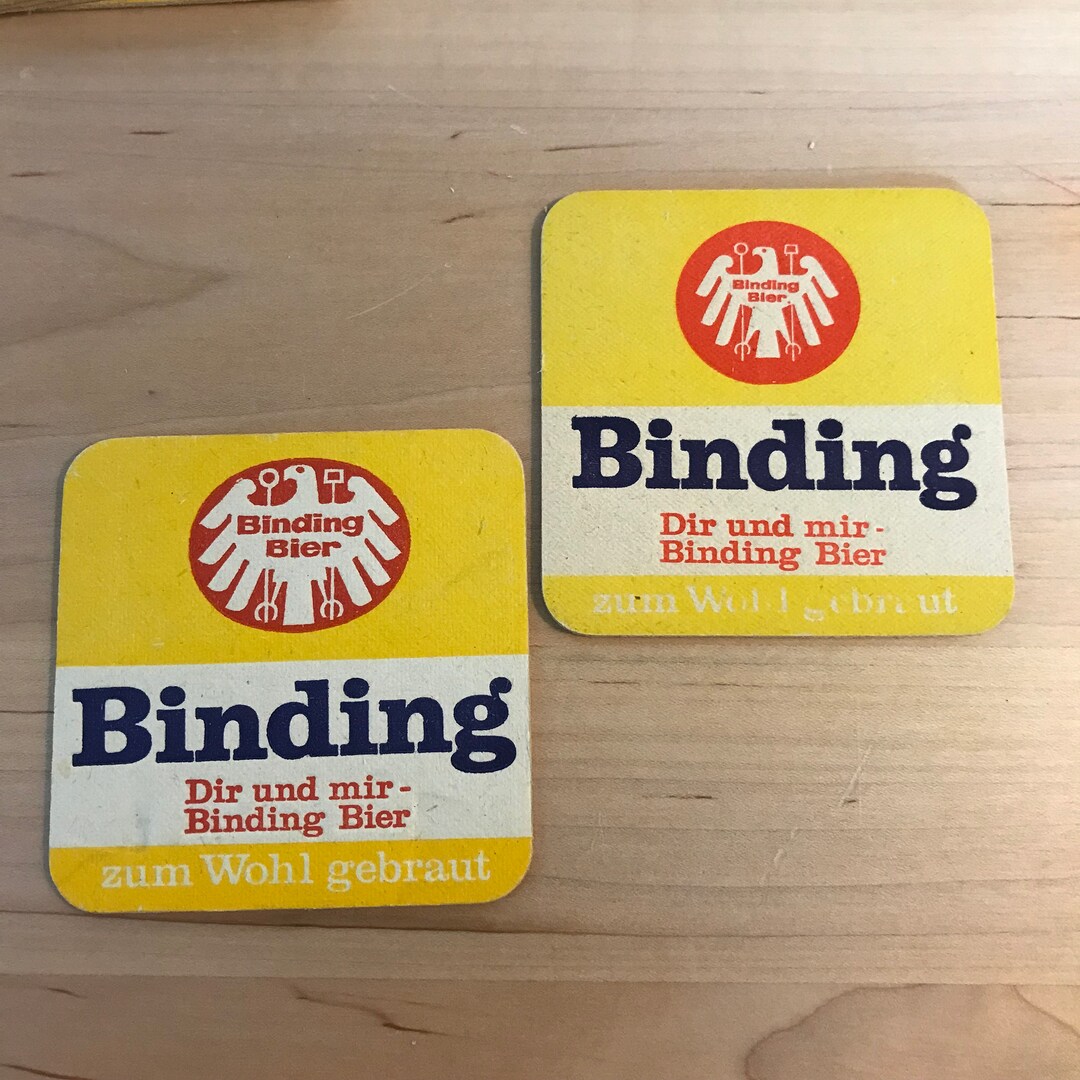 Vintage Lot of 15 Pulp Board Beer Coasters German Binding Bier Drink ...