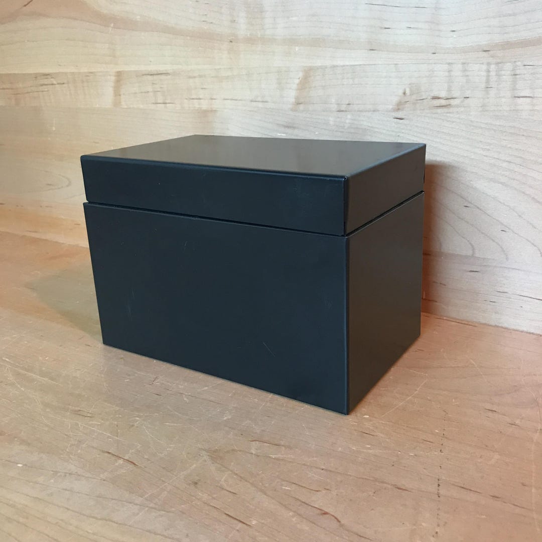 Vintage Steel 4x6 Index Card File Box Midcentury Industrial 1950s 60s ...