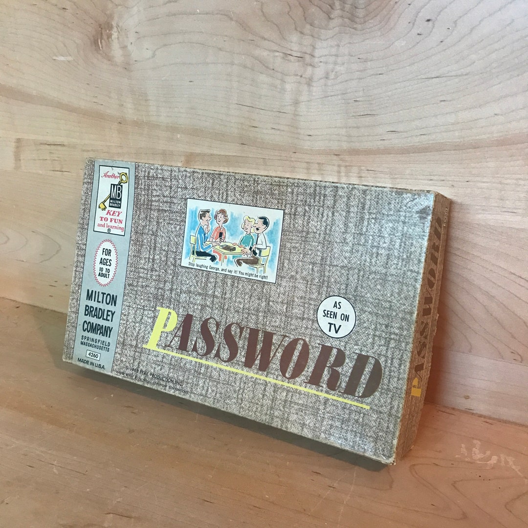 Vintage Password Game 1960s Milton Bradley Parlor Game - Etsy