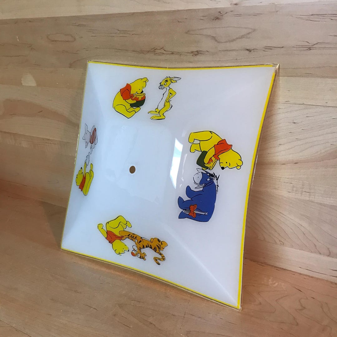 Vintage Winnie the Pooh Light Shade Midcentury A.A. Milne Storybook ...