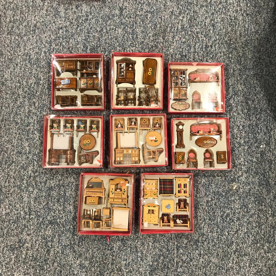 Choice of Multiple Vintage Doll House Furniture Sets Children's ...