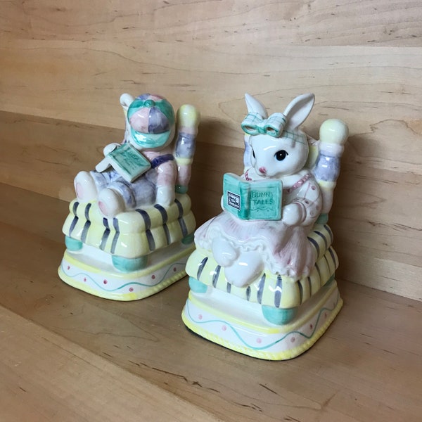 Porcelain Bookends - Etsy