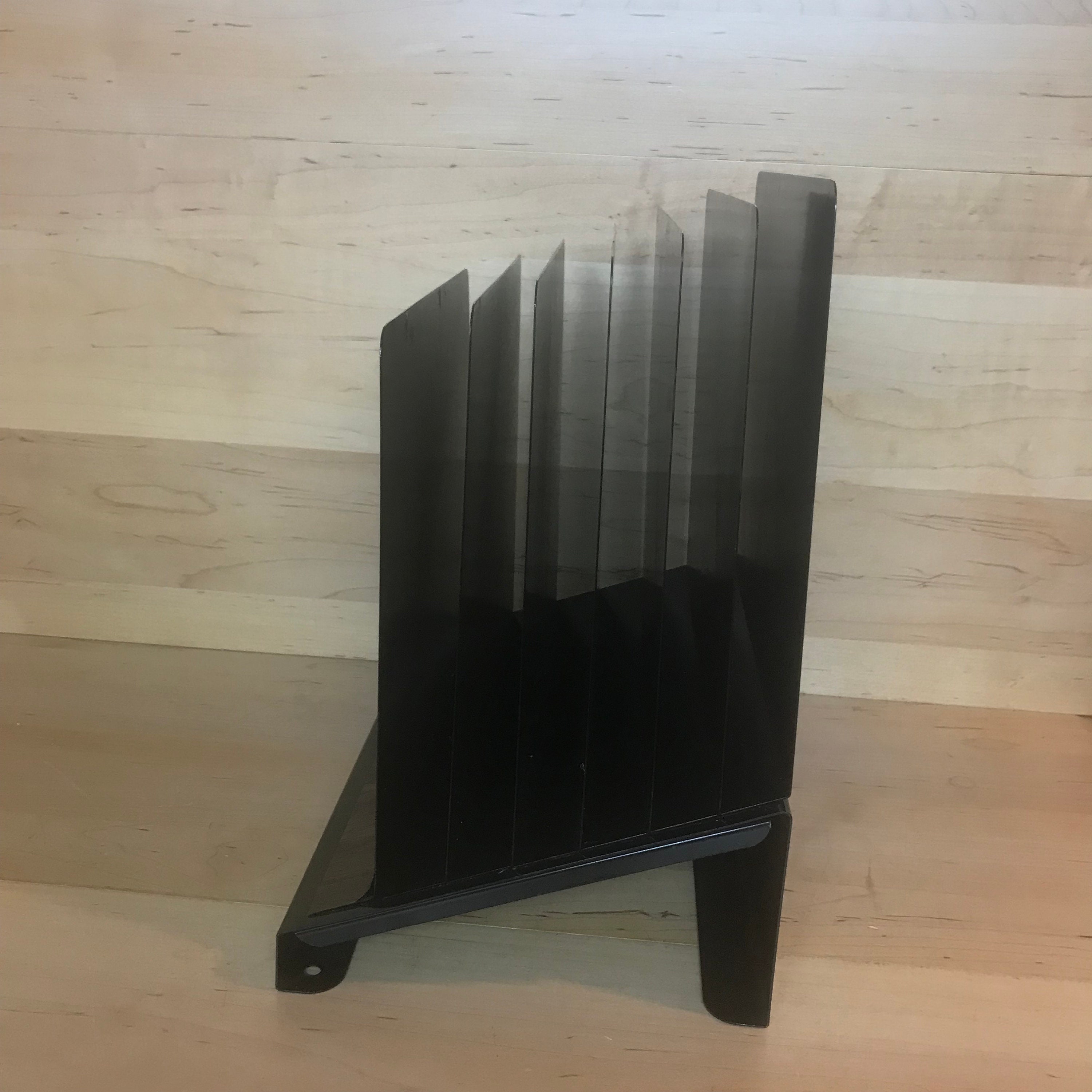 Vintage Metal File Rack 1970s 80s Wood Look Office Organizer Divider - Etsy