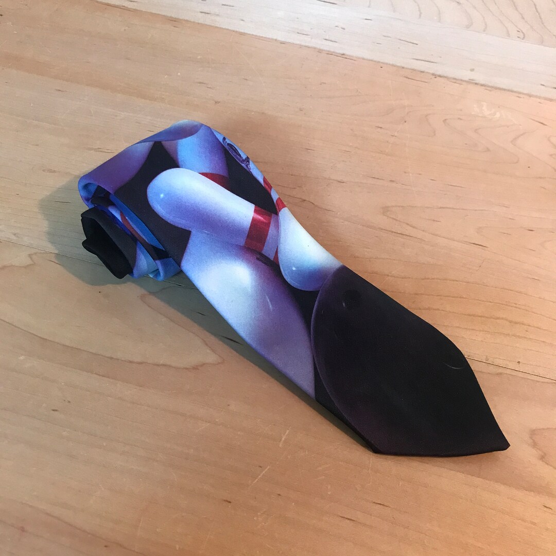 Vintage Ralph Marlin Bowling Tie Bowlingball Ten Pin Necktie Retro ...