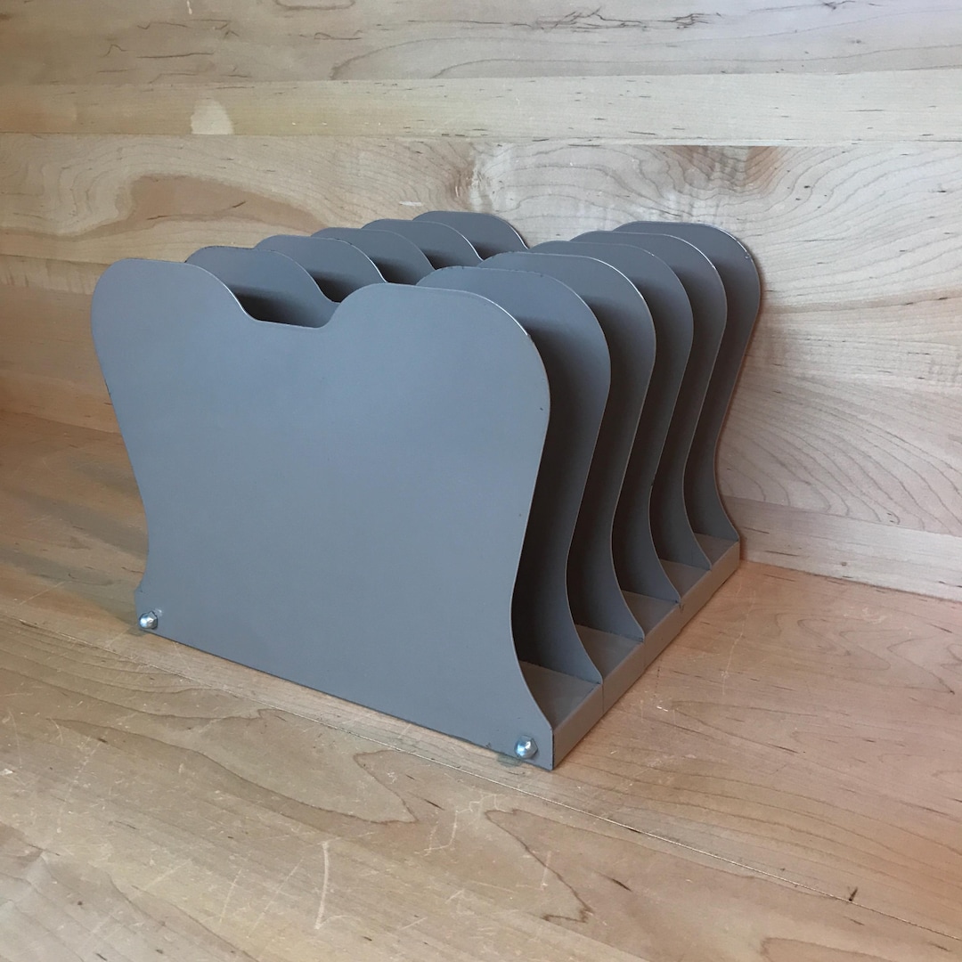 Vintage Large Metal File Rack 1950s 60s Office Accessory Organizer - Etsy