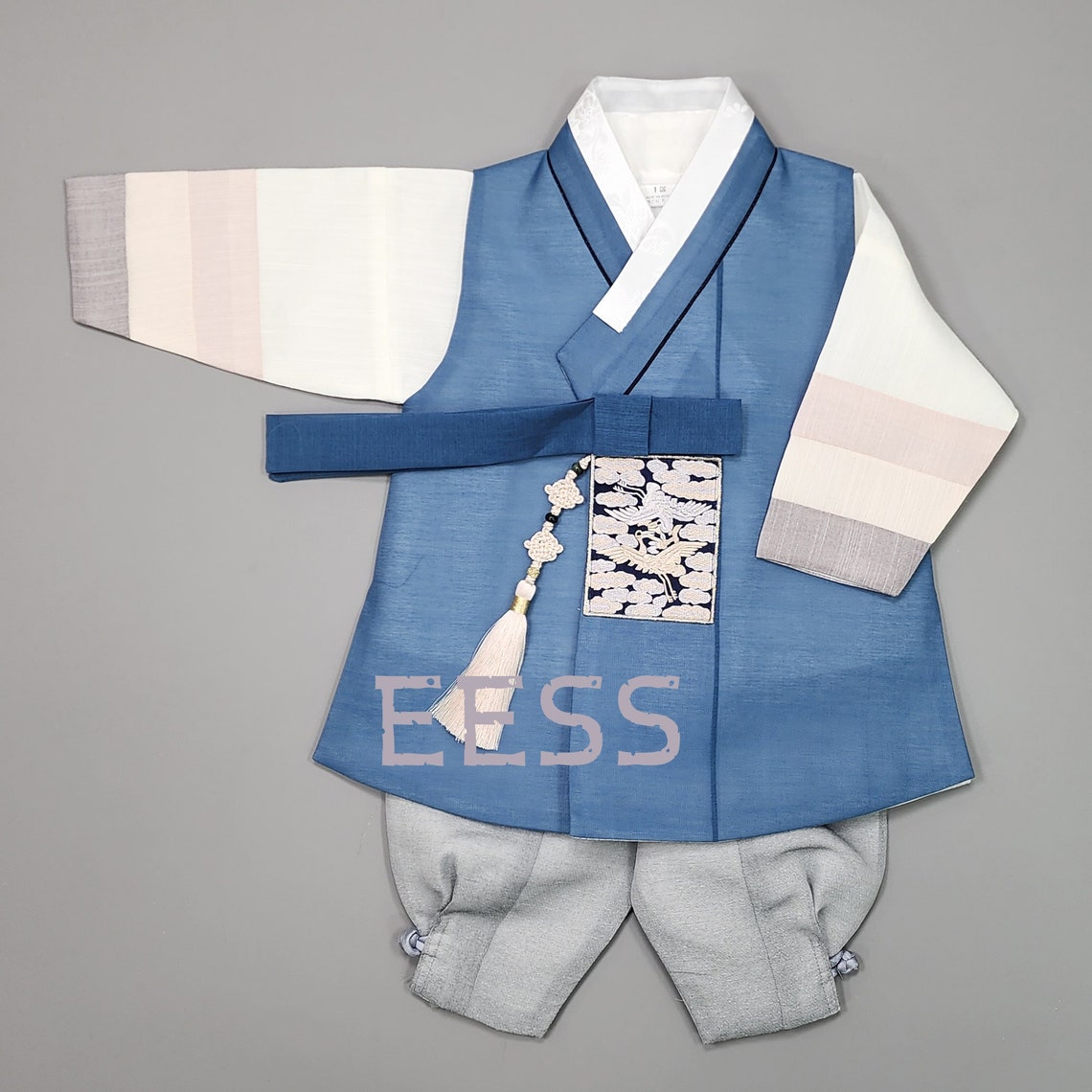 Korean Boy Baby Hanbok Traditional Clothing 1st Birthday 100th Days 1 ...