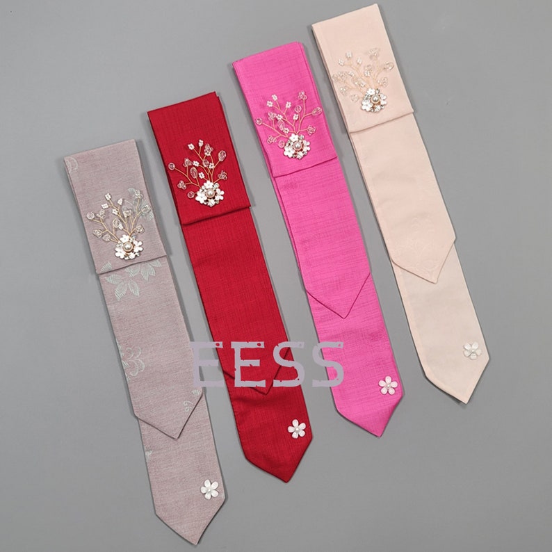 Korean Baby Girl Hanbok Traditional Hair Accessory Daenggi 댕기 Beads ...