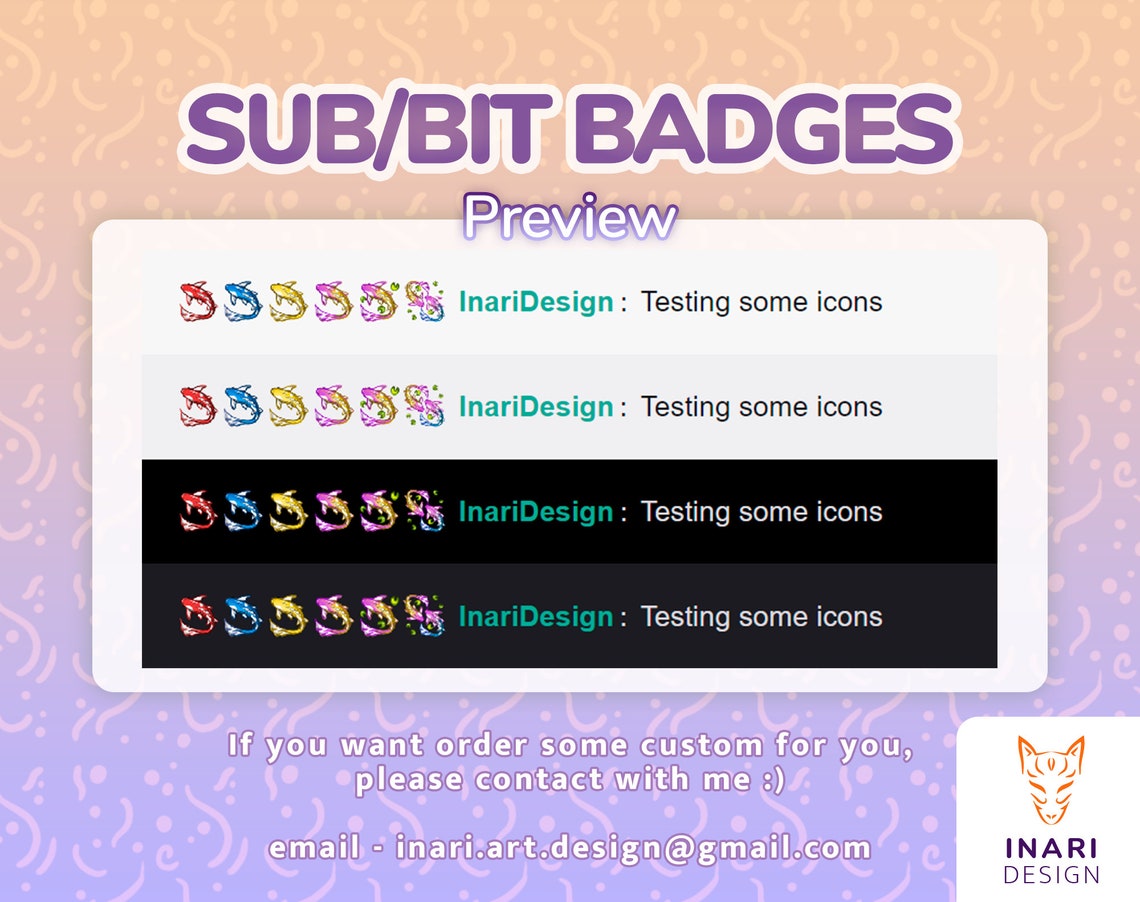 Koi Japan Fish Badges for Twitch Discord Youtube - Cute / Kawaii ...
