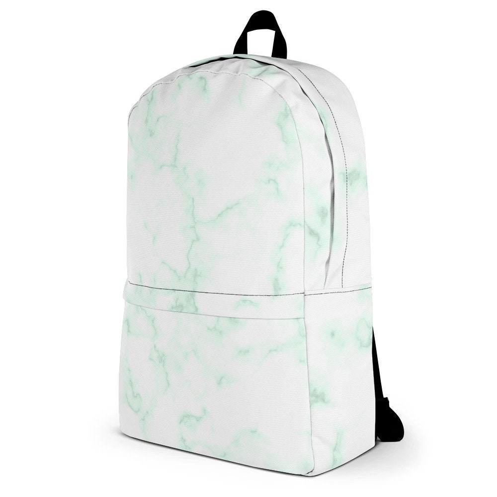 Green Marble Backpack / Pastel Backpack / Marble Backpack / - Etsy ...