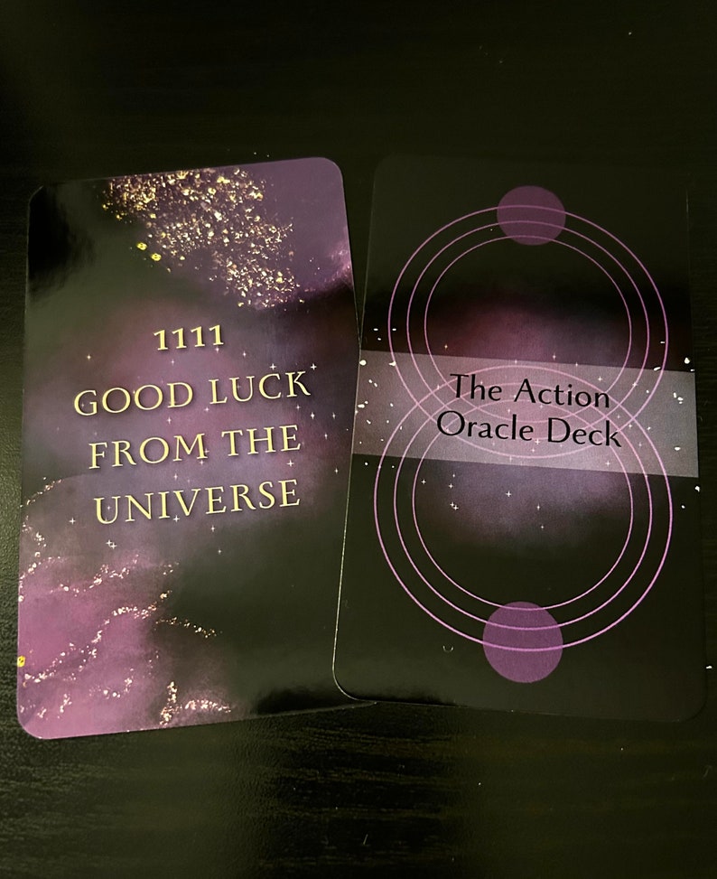 Action Oracle Deck / Oracle Card Deck / Tarot Cards / Message Cards ...