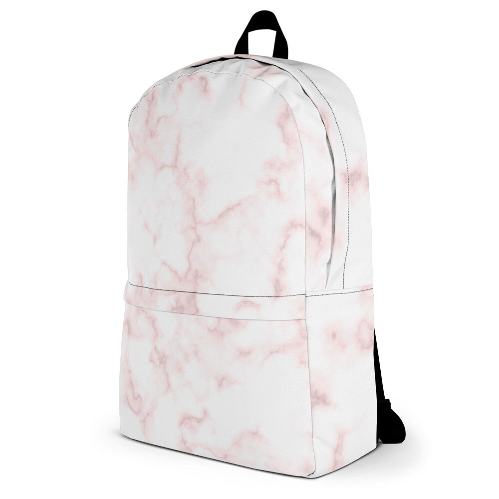 Pink Marble Backpack / Pastel Backpack / Marble Backpack / - Etsy